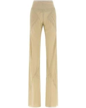 Rick Owens RICK OWENS Bias Cut Silk Trousers Sand