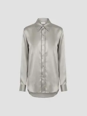 Dries Van Noten 100% Silk Long-sleeve Shirt