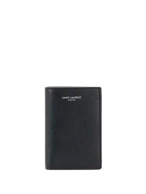 Saint Laurent Logo-embossed Calf Leather Credit Card Wallet