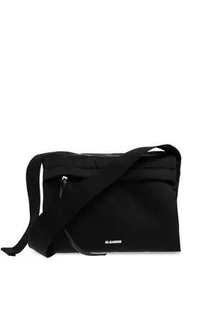 JIL SANDER Soft Messenger Medium Bag - Black