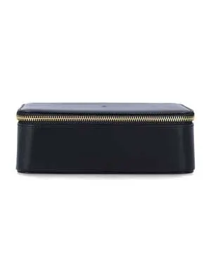 BY MALENE BIRGER Mini Zip-around Box Clutch - Nero