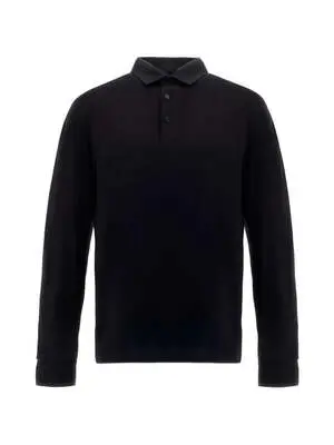 Herno 100% Wool Polo Shirt - Blu