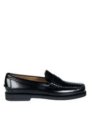 SEBAGO Leather Penny Loafers - Nero