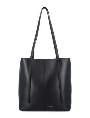 BY MALENE BIRGER Leather Tote Bag - Nero