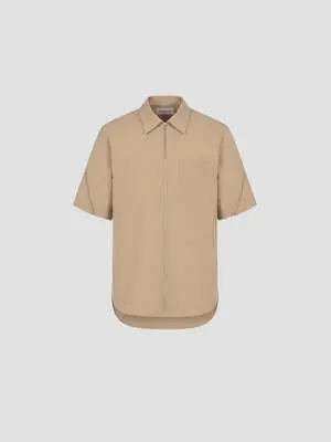 Givenchy Short Sleeve Zip-up Shirt