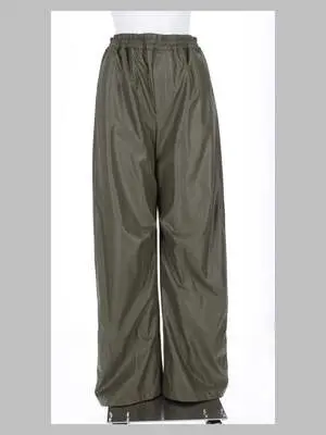 MAISON MARGIELA Coated Wide-leg Pull-on Trousers