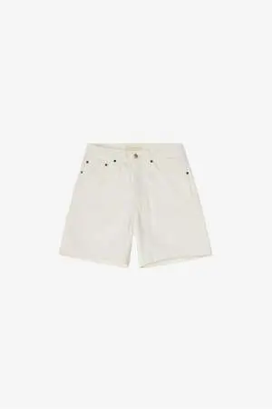 JEANERICA Relaxed Fit Stretch Shorts - White