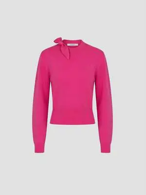 Givenchy Mini Sweater With Bow Detail - Fuchsia