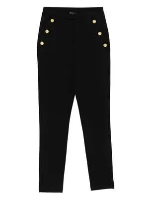 Balmain BALMAIN Tailored Knit Trousers Black/gold