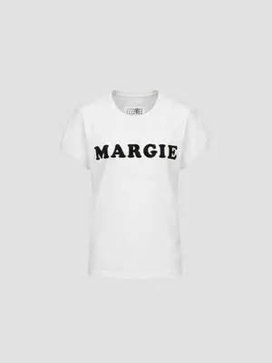 MAISON MARGIELA Cotton T-shirt With Text Graphic