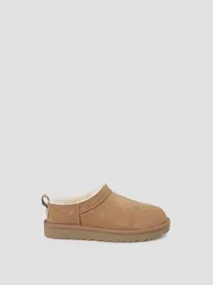 UGG Classic Micro Stained Leather Slippers - Chestnut