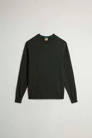 Woolrich Classic Wool Crew Neck Sweater - Greenstone