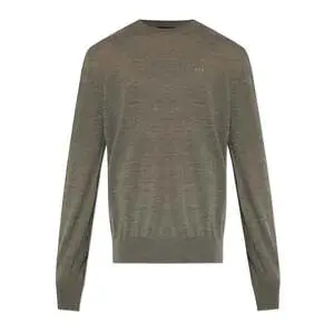 Dsquared2 Virgin Wool Crew Neck Sweater - Ecru