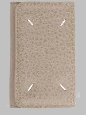 MAISON MARGIELA Grained Leather Key Holder - Beige