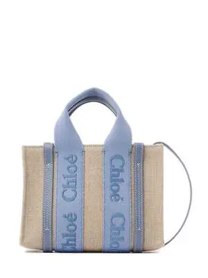 Chloé Logo Mini Bag With Contrasting Vertical Leather Stripes