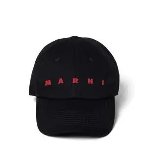 Marni Baseball Cap With Embroidered Logo - 00n99