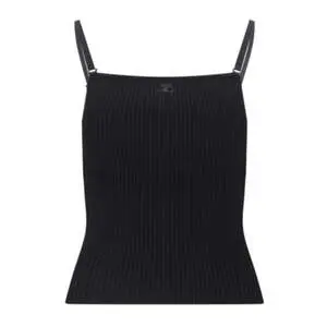 COURREGES Ribbed Waisted Tank Top - 9999