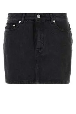 A.p.c. Denim Mini Skirt - Black