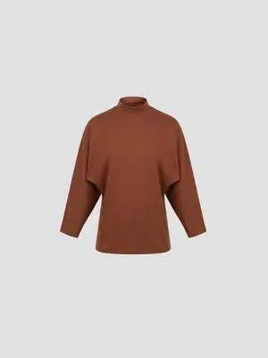 LAMIA LAGHA Organic Cotton Mini Turtleneck Tee