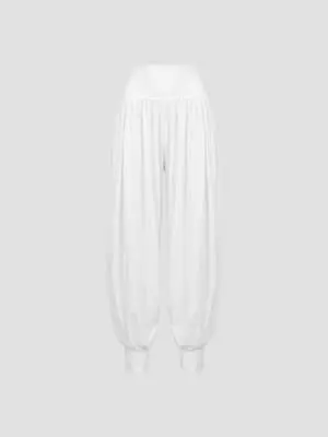 LAMIA LAGHA Balloon Mini Silk Pants