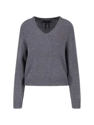 NILI LOTAN V-neck Cashmere Blend Sweater