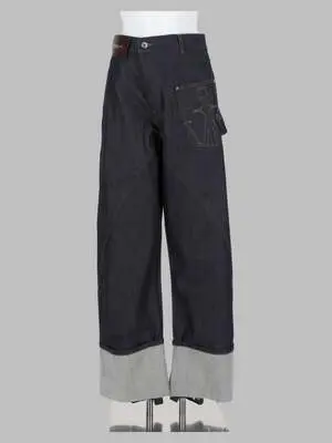 JW Anderson Wide-leg Patch Pocket Jeans - Azure