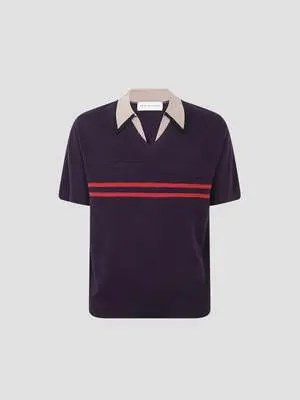 Dries Van Noten Mini Polo With Unique Fabric Blend