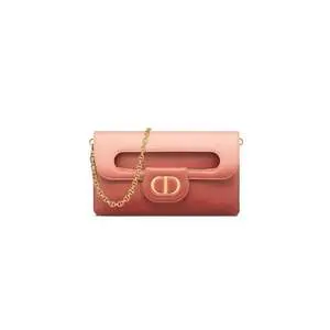 Dior Convertible Chain Clutch Bag - Rose Multi