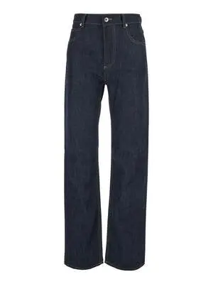Bottega Veneta 5-pocket Cotton Jeans With Leather Back Tag