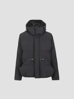 Sacai Quilted Drawstring Puffer Jacket - Black