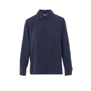 Max Mara Max Mara Silk Mini Dress Navy Blue