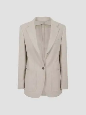 Max Mara Tailored Single-breasted Blazer - Beige
