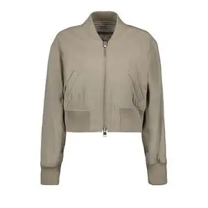AMI Paris Twill Ribbed Band Bomber Jacket - 2811