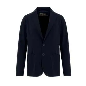 Herno Lightweight Blazer Jacket - Blue