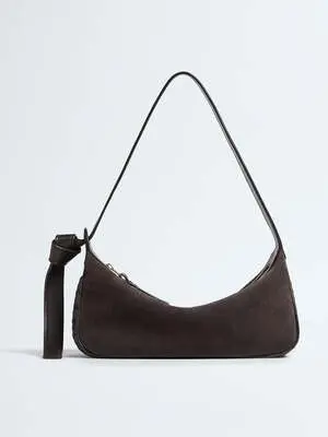 Bottega Veneta BOTTEGA VENETA Intrecciato Nappa And Suede Leather Shoulder Bag Marrone