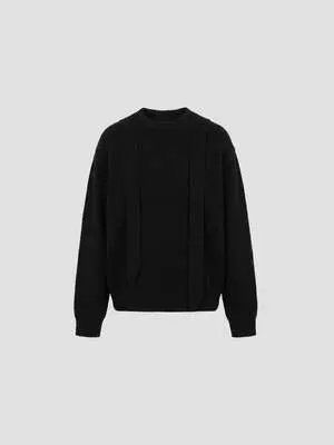 Sacai Wool Knit Pullover - Black