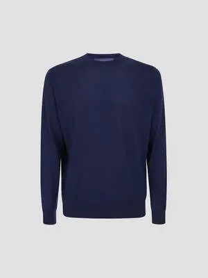 Stefano Ricci Crewneck Sweater In Wool, Silk, And Cashmere