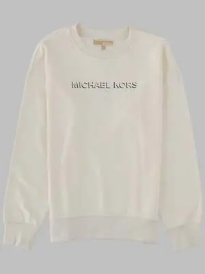 Michael Kors Logo Cotton Sweatshirt - Ivory