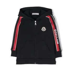 Moncler Logo Patch Zip-up Hoodie