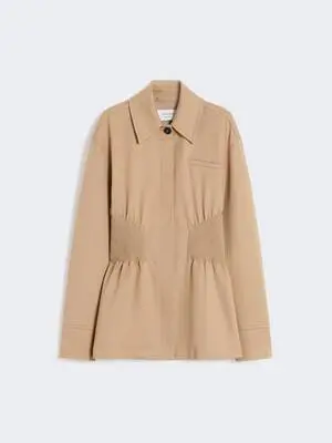 Sportmax Gathered Waist Jacket - Camel