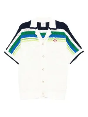 Casablanca Casual Short Sleeve Cotton Shirt