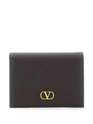 Valentino Garavani Vlogo Signature Flap Mini French Wallet - Ebonybrown