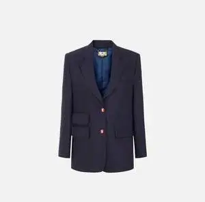 Elisabetta Franchi Single-breasted Wool Blend Blazer