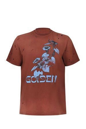 GOLDEN GOOSE Journey Estane T-shirt Regular With Print - Picante