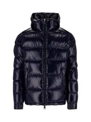 Herno Hooded Quilted Puffer Jacket - Blue