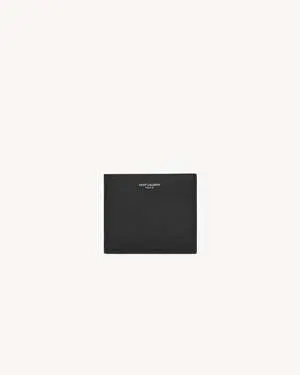 Saint Laurent East/west Wallet In 100% Calf Leather