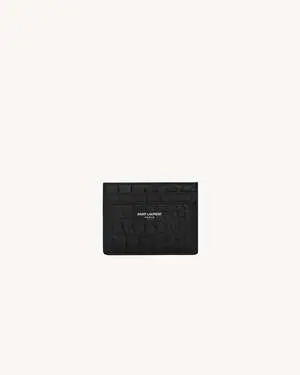 Saint Laurent Saint Laurent YSL Paris Credit Card Case Nero