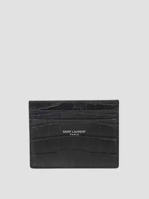 Saint Laurent Saint Laurent YSL Paris Credit Card Case Nero