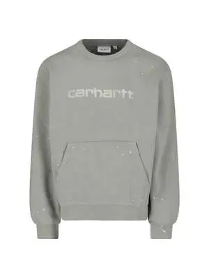 Carhartt Work In Progress Paint Splatter Graphic Sweatshirt - Green