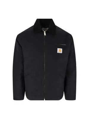 Carhartt Work In Progress Carhartt WIP Zip Front Cotton Work Jacket Black